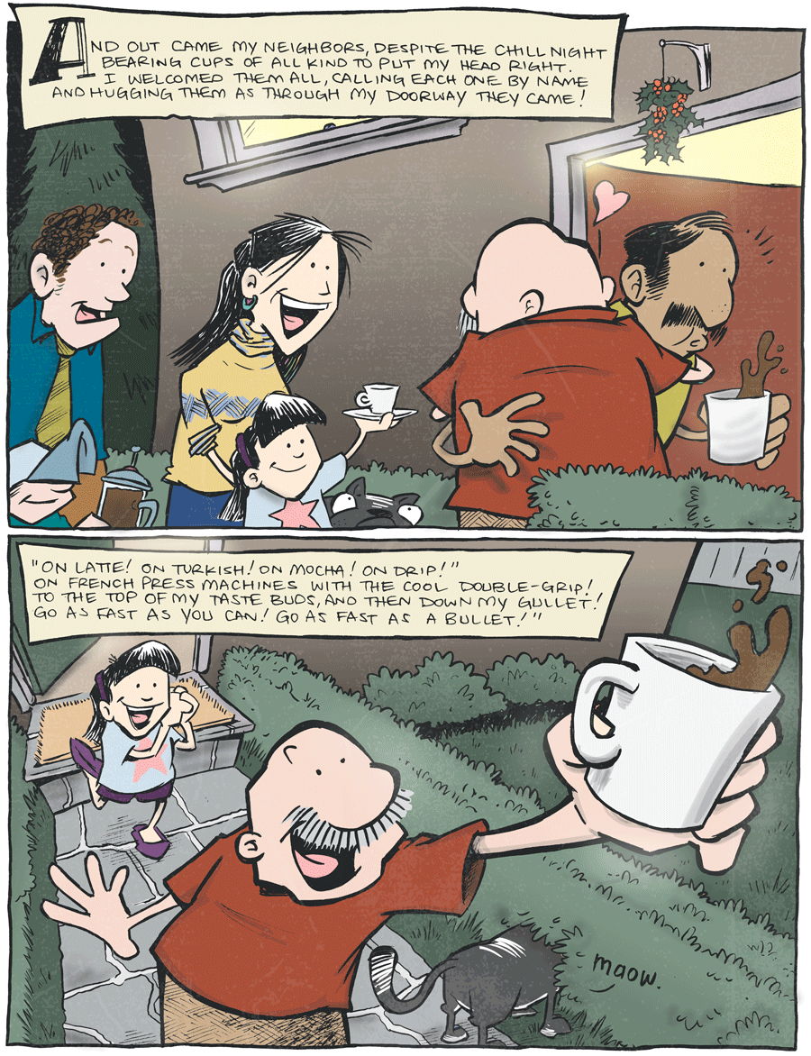 'Twas The Night Without Coffee, part 3 - Sheldon® Comic Strip