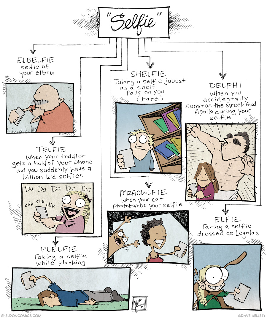 Future Evolution of the Selfie - Sheldon® Comic Strip