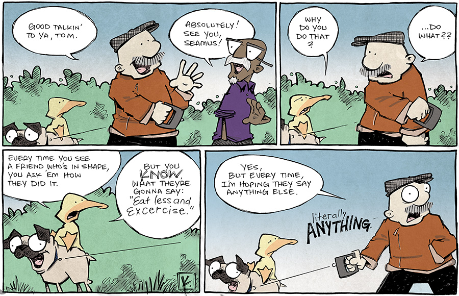 Literally. Anything but this. - Sheldon® Comic Strip