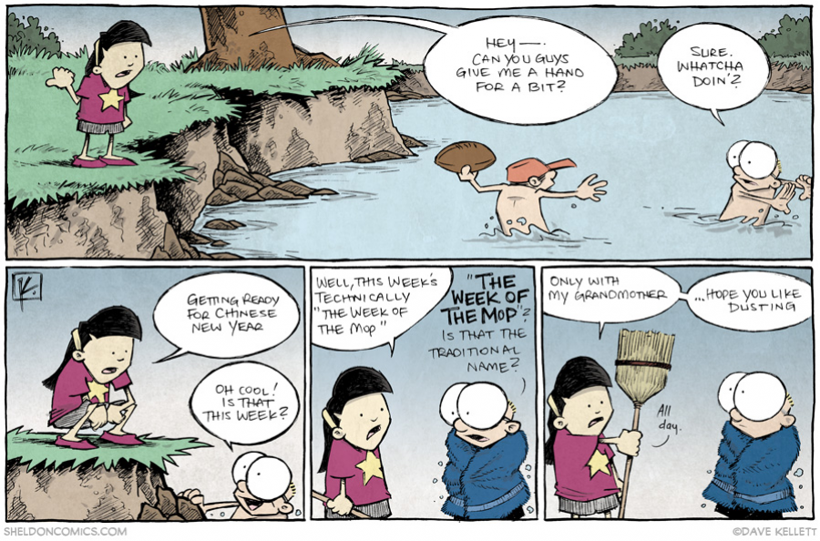 Chinese New Year, part 1 - Sheldon® Comic Strip