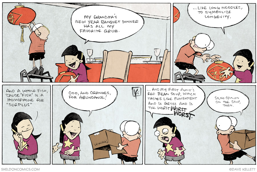 Chinese New Year, Gung Hay Fat Choy! - Sheldon® Comic Strip