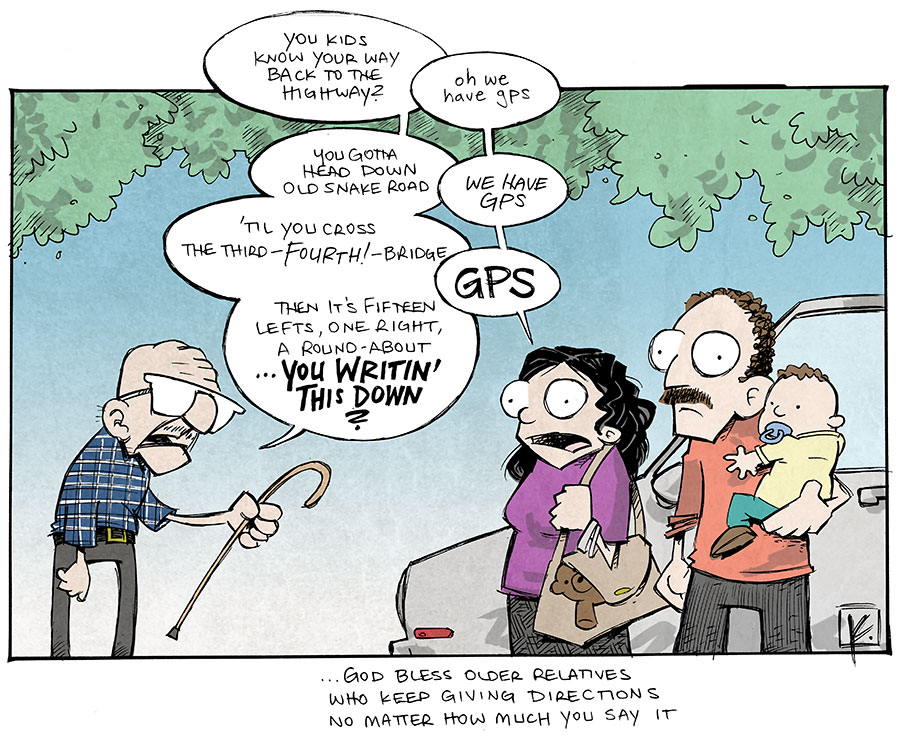 GPS - Sheldon® Comic Strip