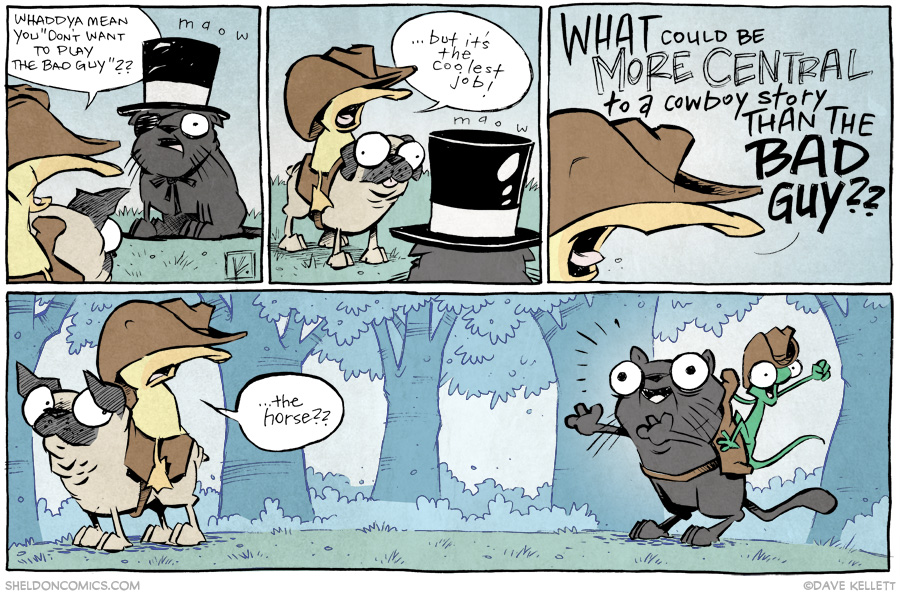 The Bad Guy - Sheldon® Comic Strip