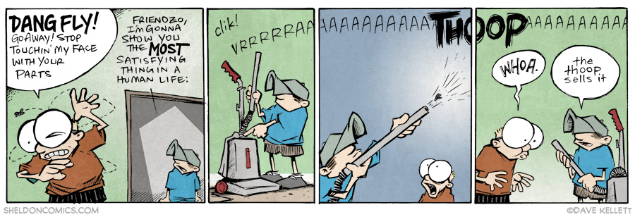 The Thoop Sells It - Sheldon® Comic Strip