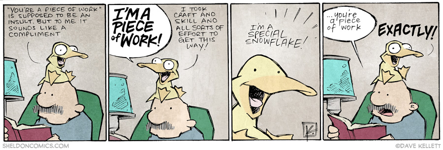 You're a Piece of Work - Sheldon® Comic Strip