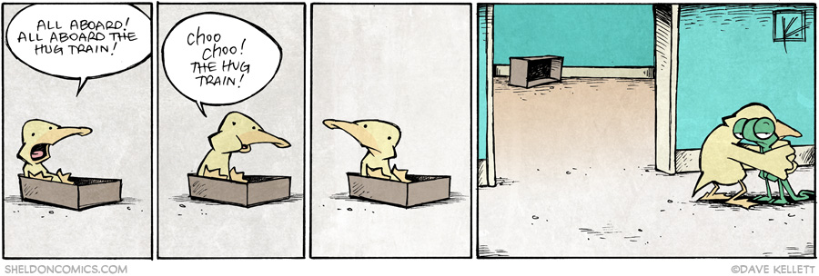 The Hug Train - Sheldon® Comic Strip