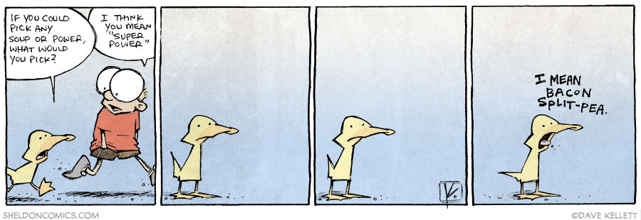 Soup or Power - Sheldon® Comic Strip