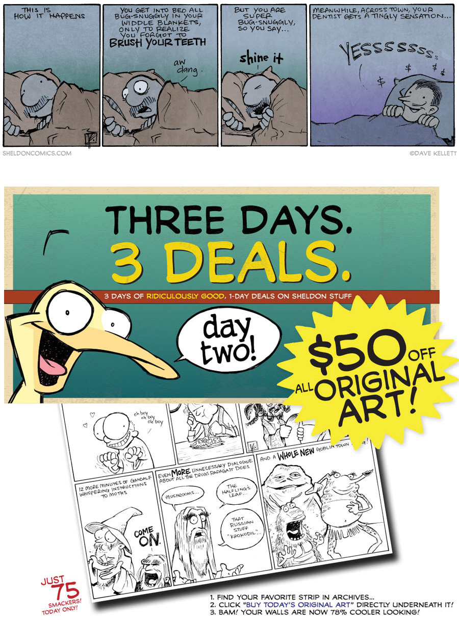 All Bug-Snuggly - Sheldon® Comic Strip