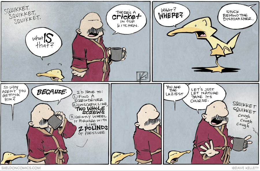 Crickets - Sheldon® Comic Strip