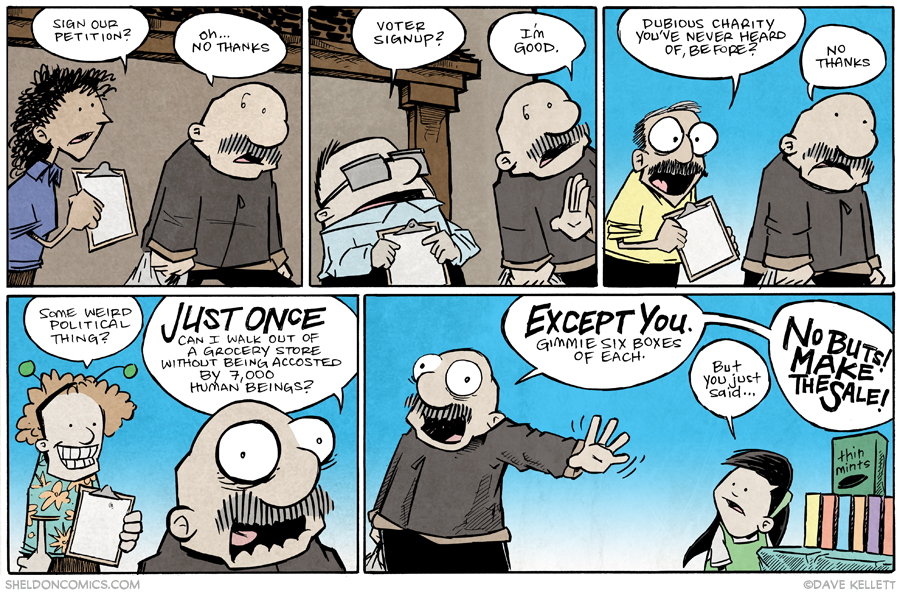 Make the Sale! - Sheldon® Comic Strip