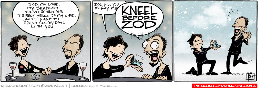 The Marriage of Zod - Sheldon® Comic Strip