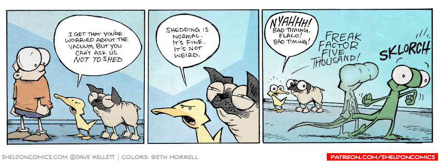 The Skin Off My Back - Sheldon® Comic Strip