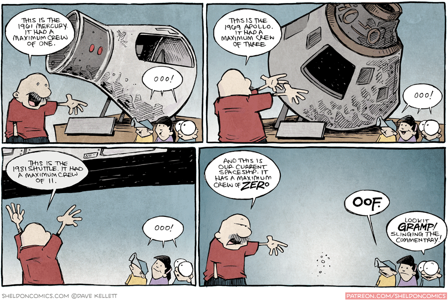 Space Race - Sheldon® Comic Strip
