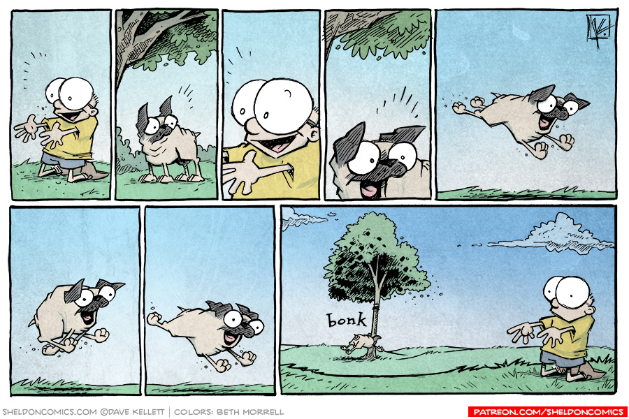 The Love of a Pug - Sheldon® Comic Strip