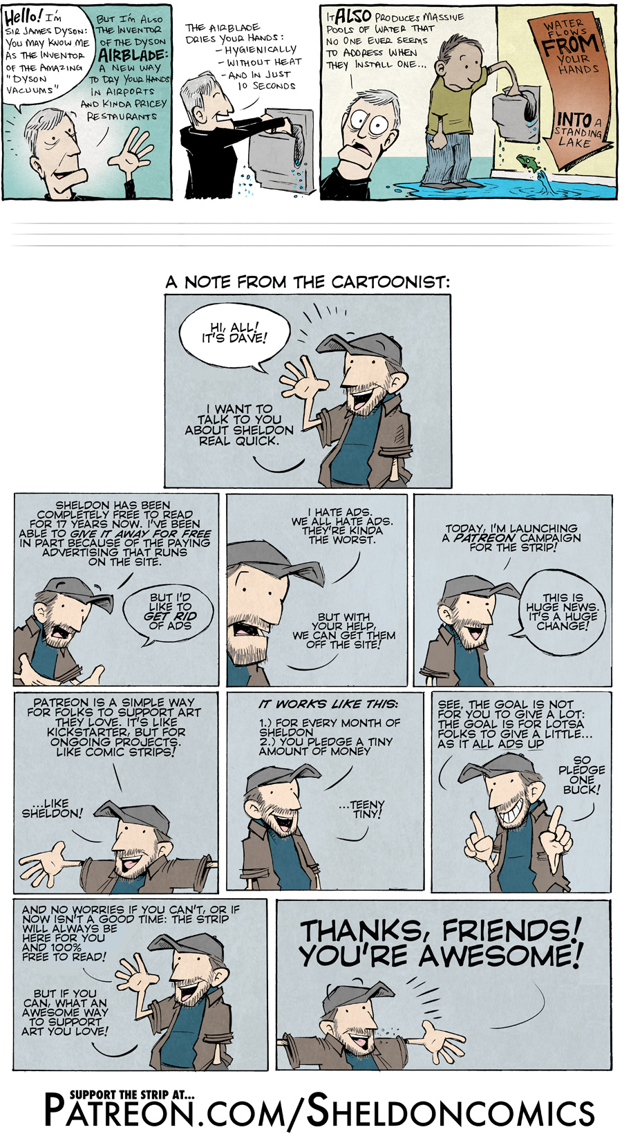 The Dyson Airblade - Sheldon® Comic Strip