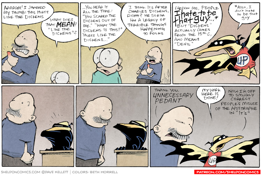 Unnecessary Pedant - Sheldon® Comic Strip