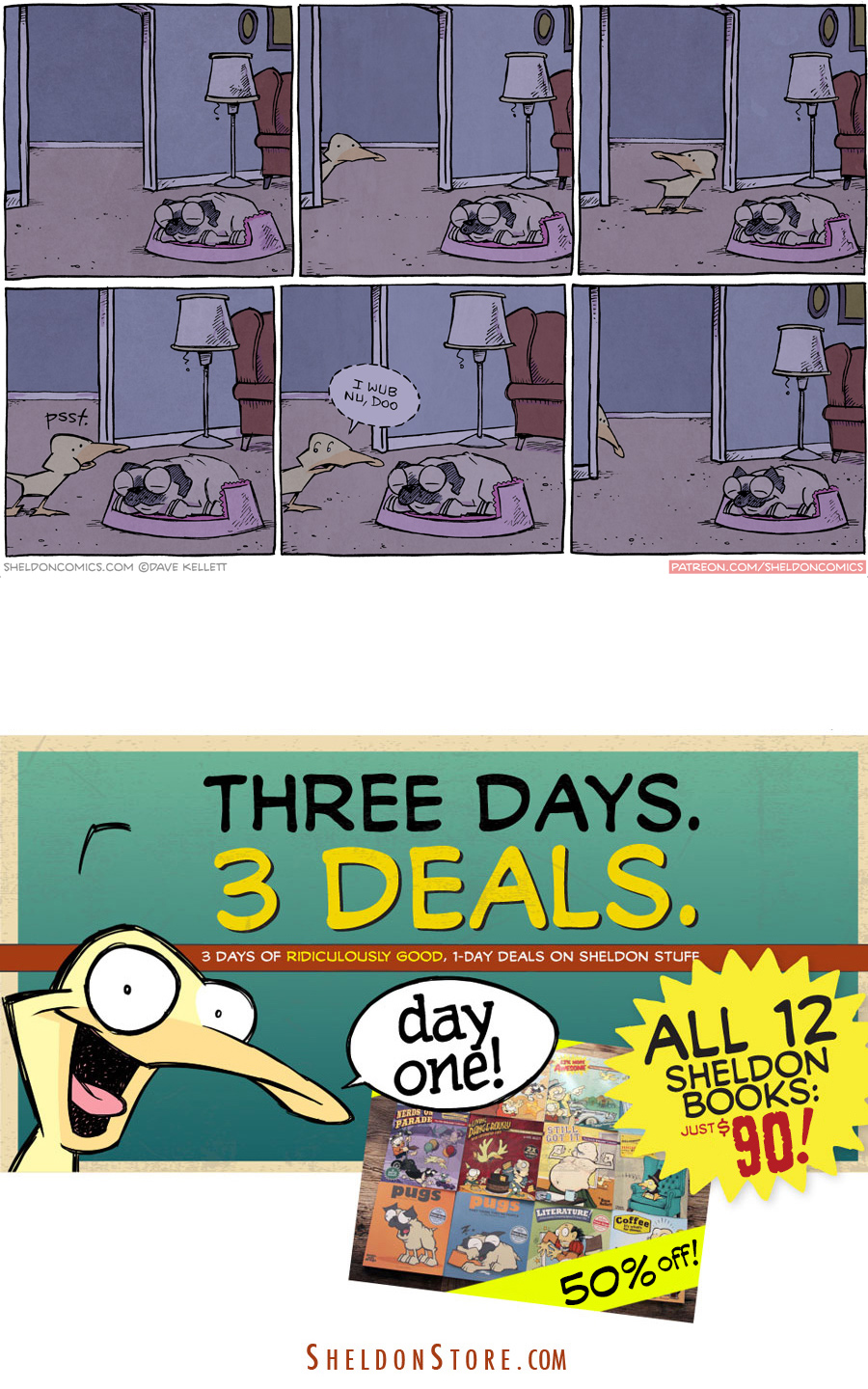 secwet wub - Sheldon® Comic Strip