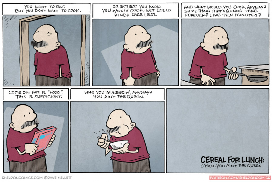 You Ain't the Queen - Sheldon® Comic Strip