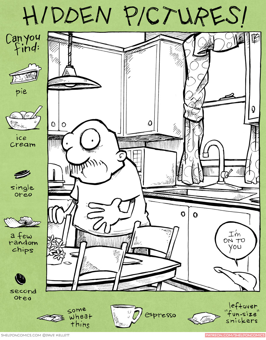 Hidden Pictures - Sheldon® Comic Strip