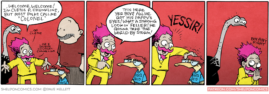 This Yer Boy? - Sheldon® Comic Strip