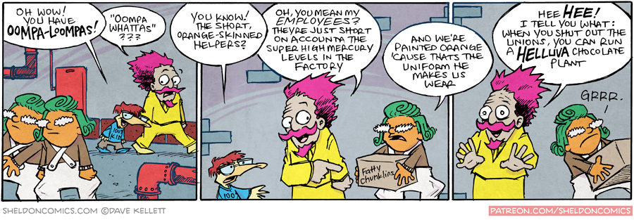 Oompa Loompas! - Sheldon® Comic Strip