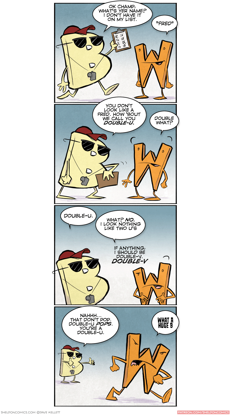 Double-U - Sheldon® Comic Strip