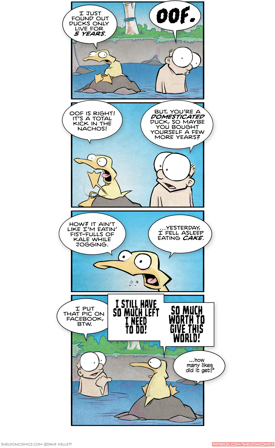 Ducks Live 5 Years - Sheldon® Comic Strip
