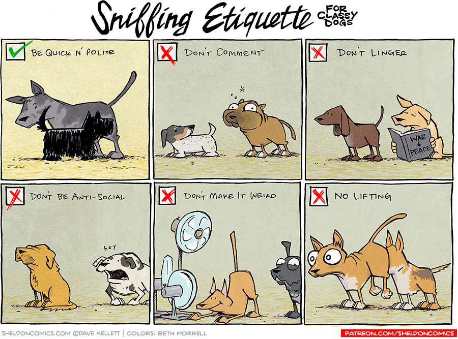 Sniffing Etiquette - Sheldon® Comic Strip