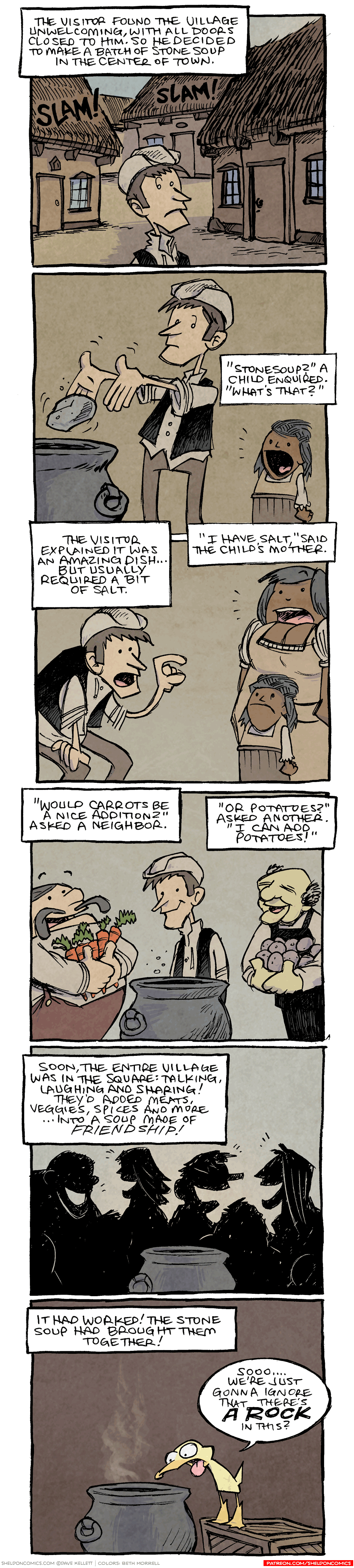 Stone Soup - Sheldon® Comic Strip