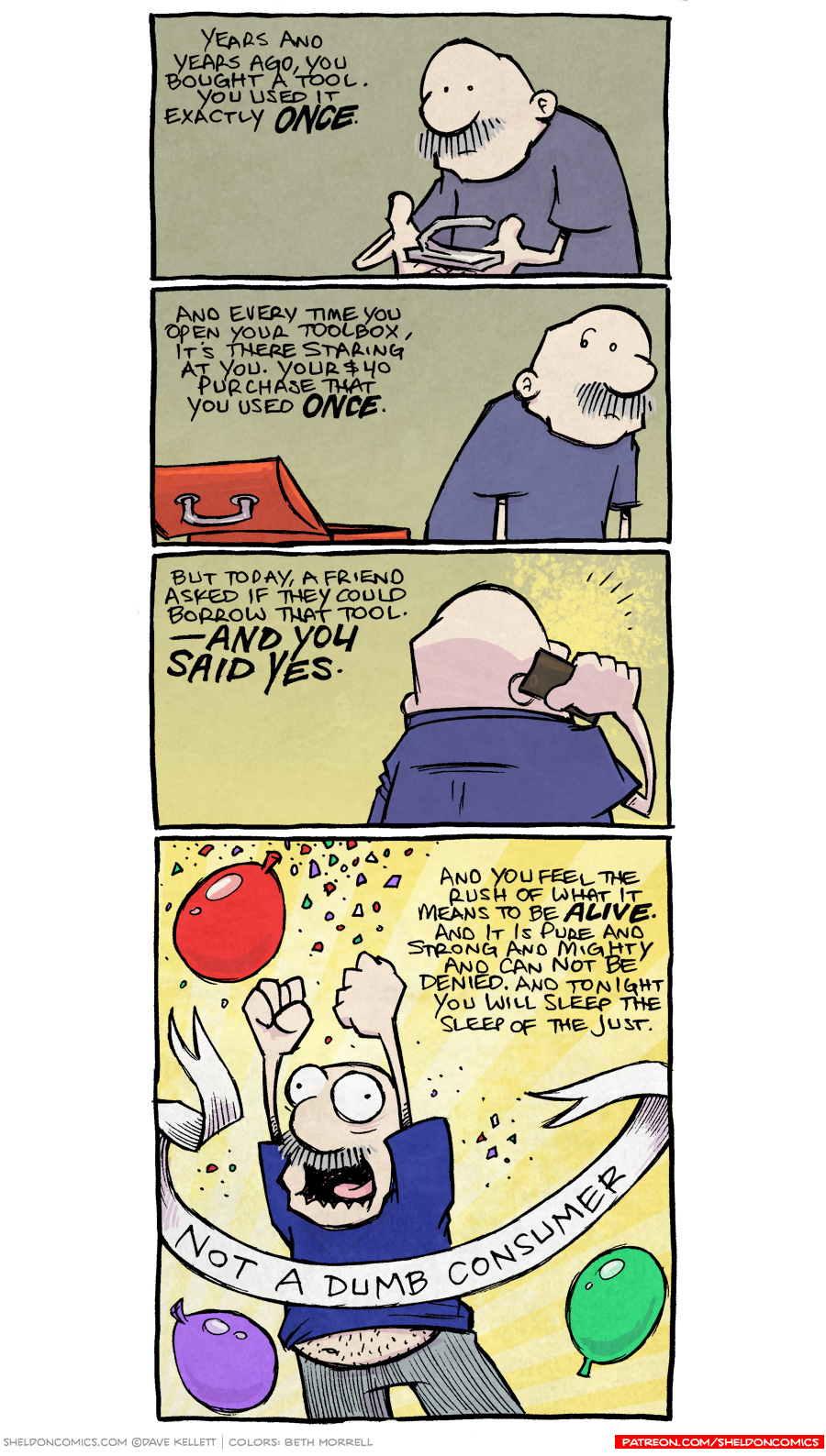 The Savvy Consumer - Sheldon® Comic Strip