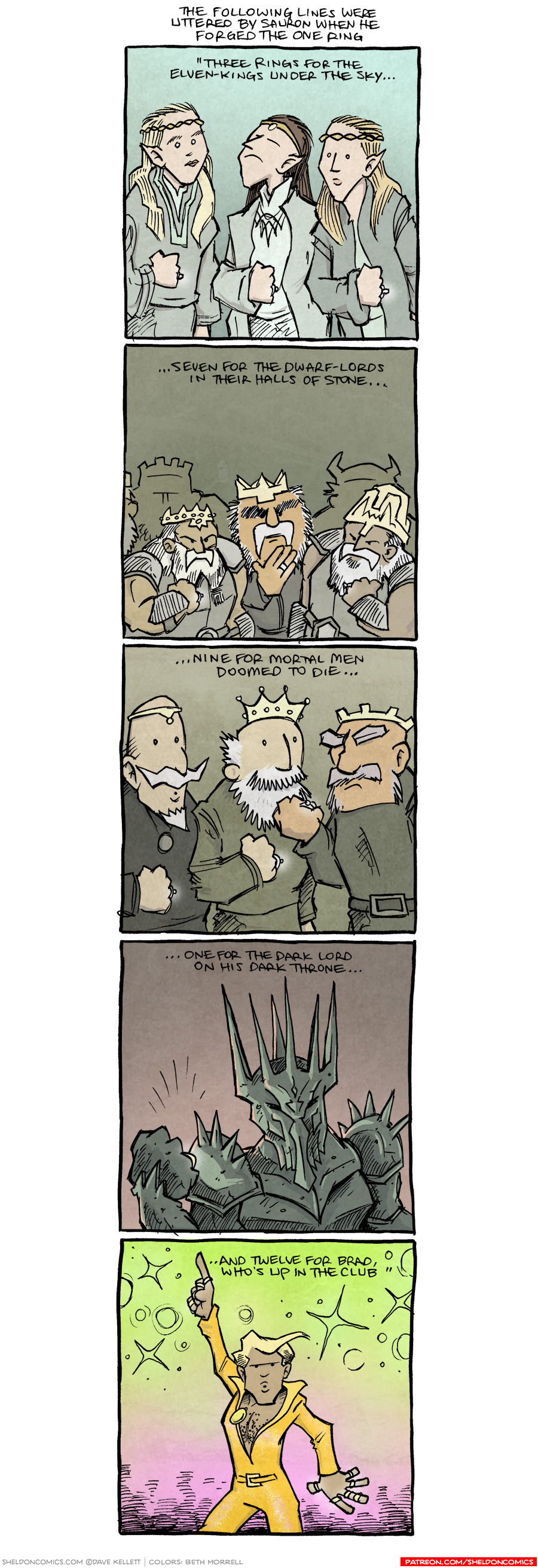 Twelve Rings - Sheldon® Comic Strip