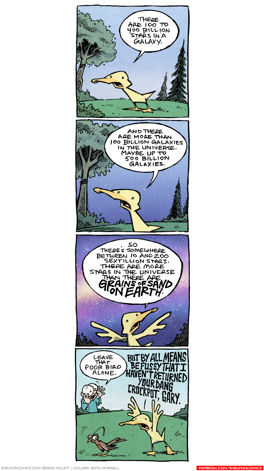 500 Billion Galaxies - Sheldon® Comic Strip