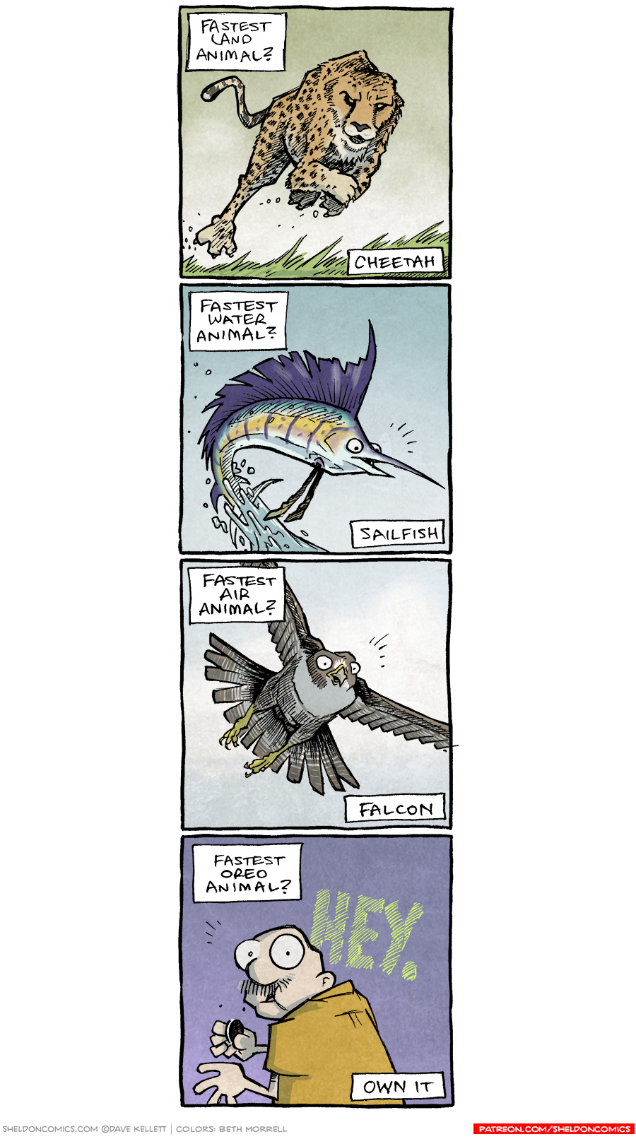 The Fastest Animals - Sheldon® Comic Strip