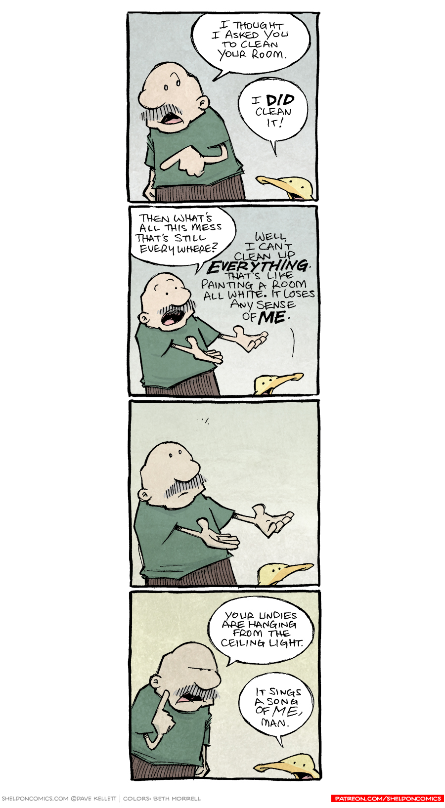 Clean Your Room! - Sheldon® Comic Strip