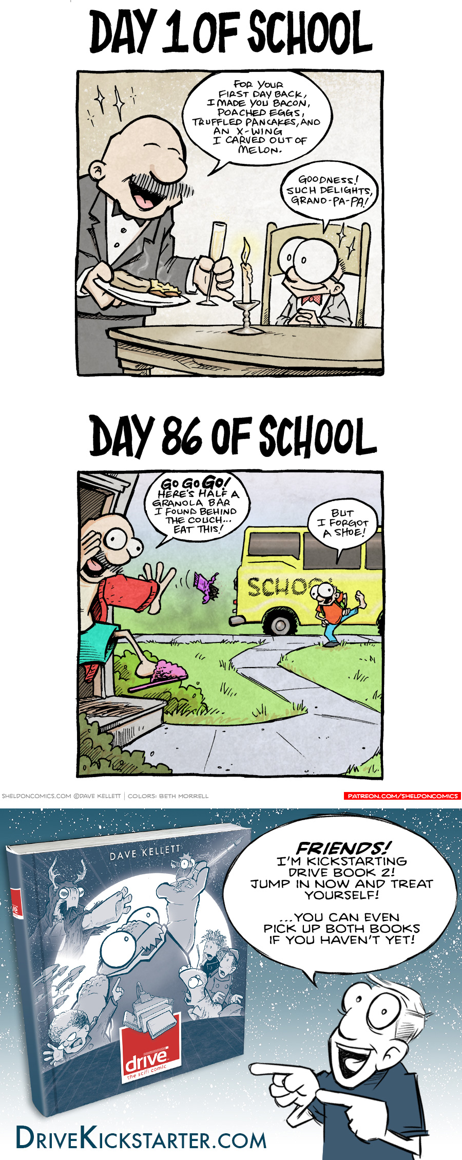 School, Day 1... - Sheldon® Comic Strip