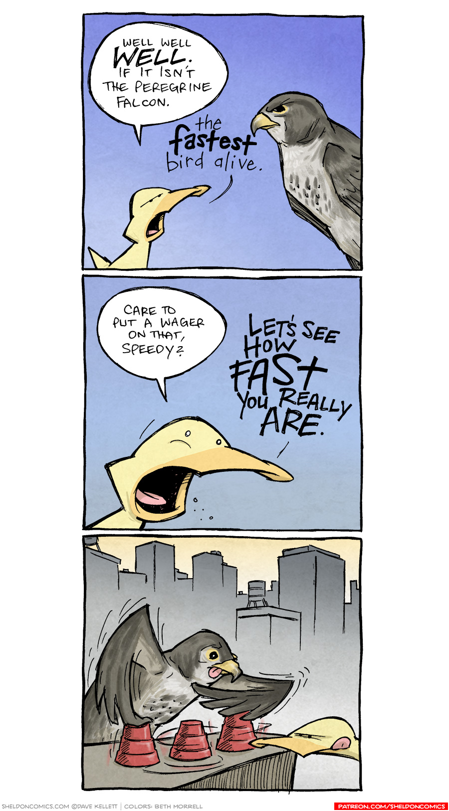 Fastest Bird Alive - Sheldon® Comic Strip
