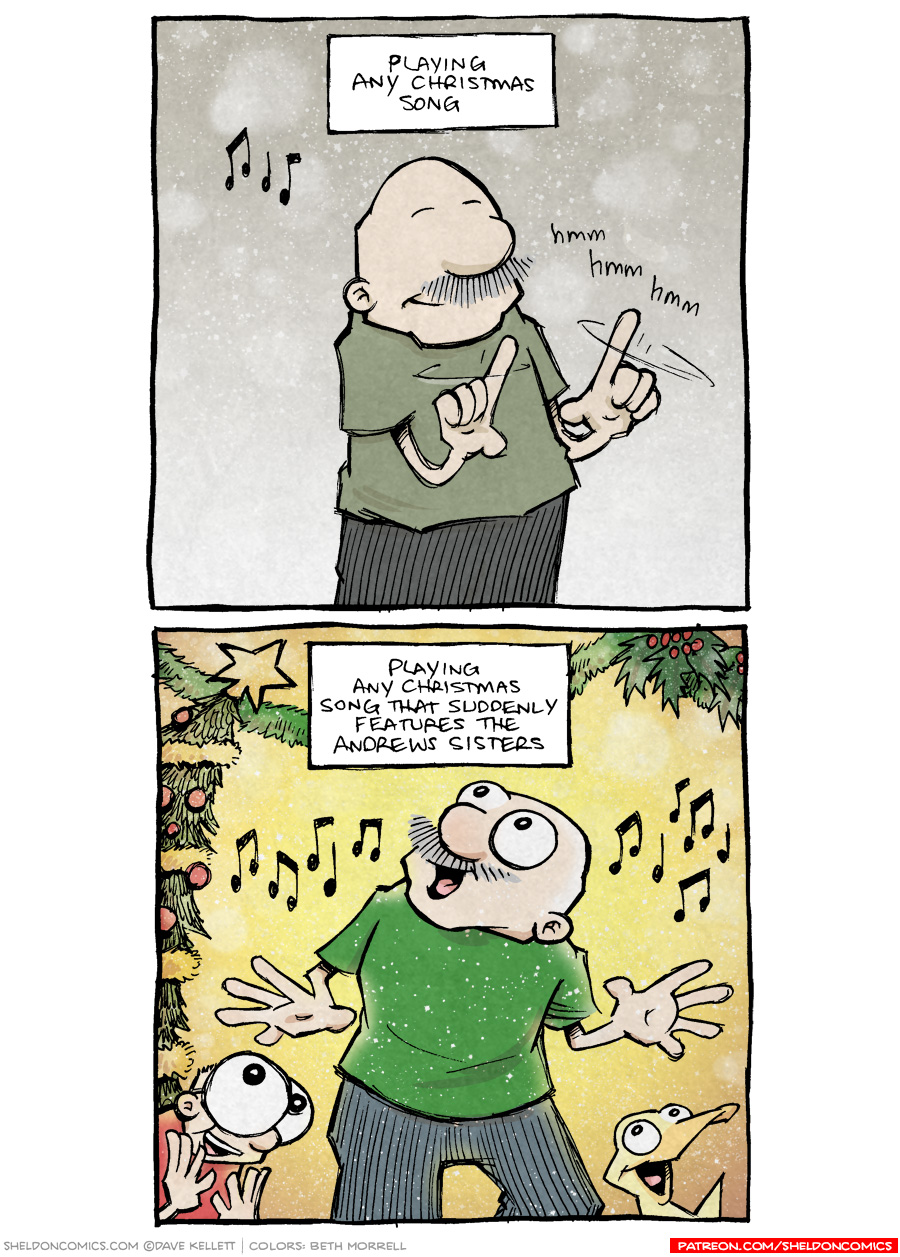 Comparing Christmas Songs - Sheldon® Comic Strip