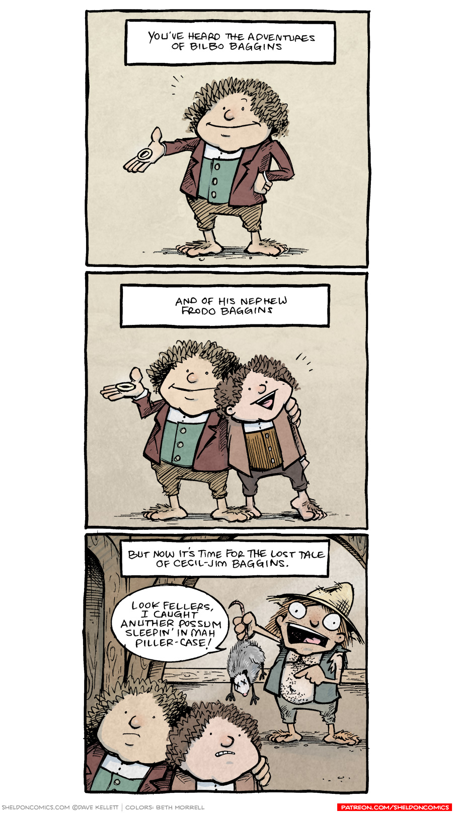 Cecil-Jim Baggins - Sheldon® Comic Strip