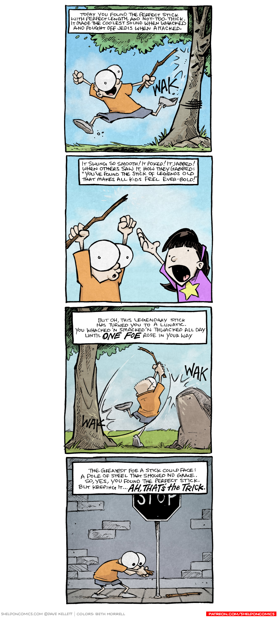 The Perfect Stick - Sheldon® Comic Strip