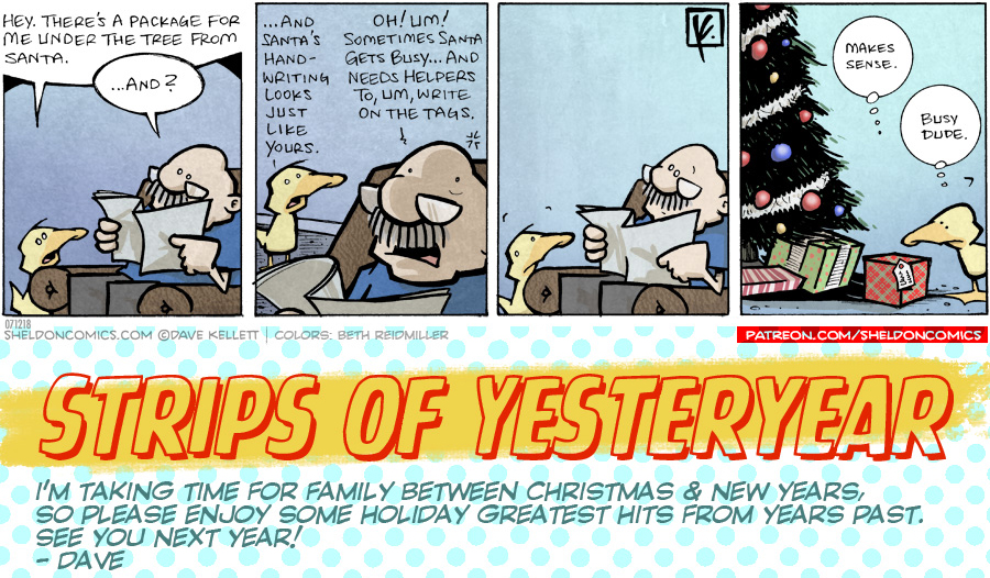 Busy Dude - Sheldon® Comic Strip