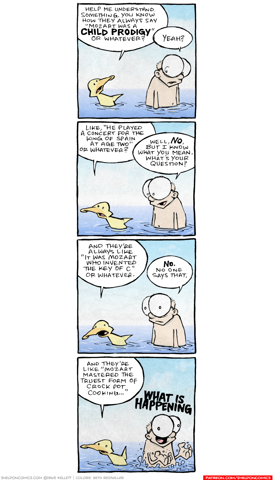 Mozart - Sheldon® Comic Strip