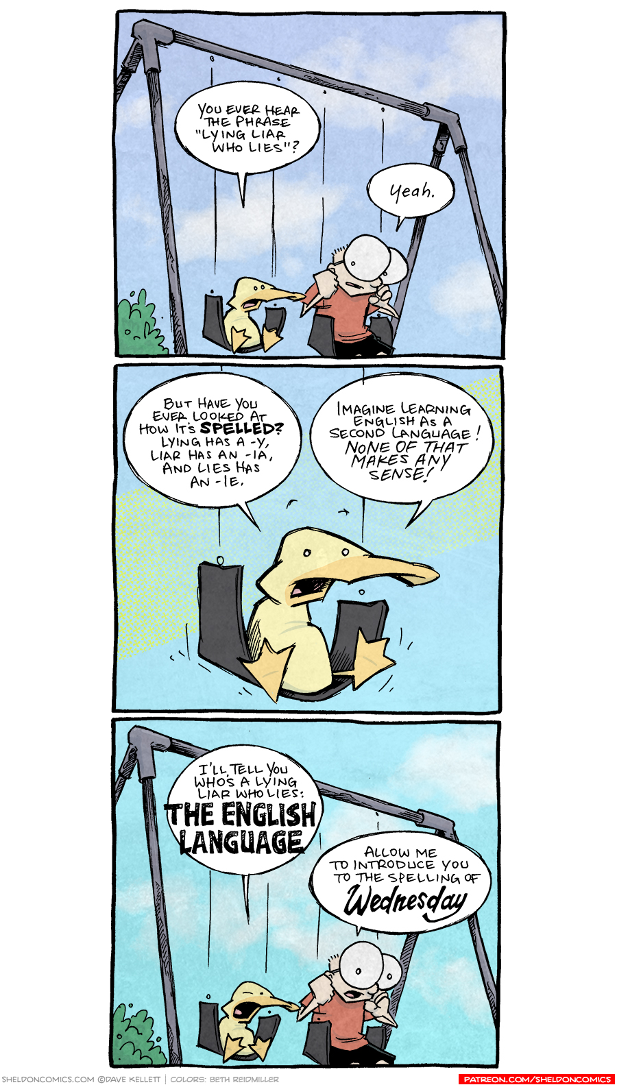 Lying Liar who Lies - Sheldon® Comic Strip