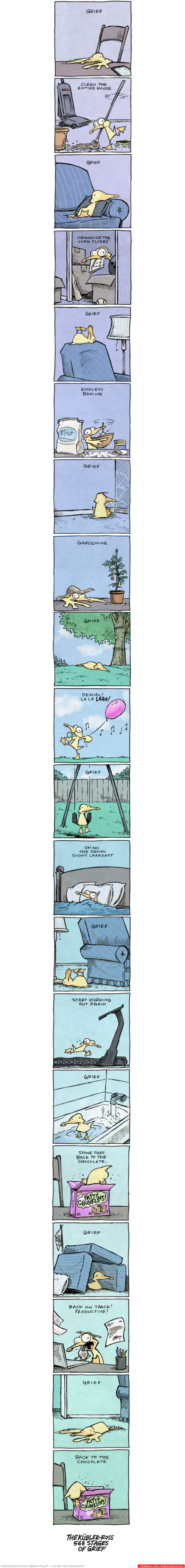 Stages of Grief - Sheldon® Comic Strip