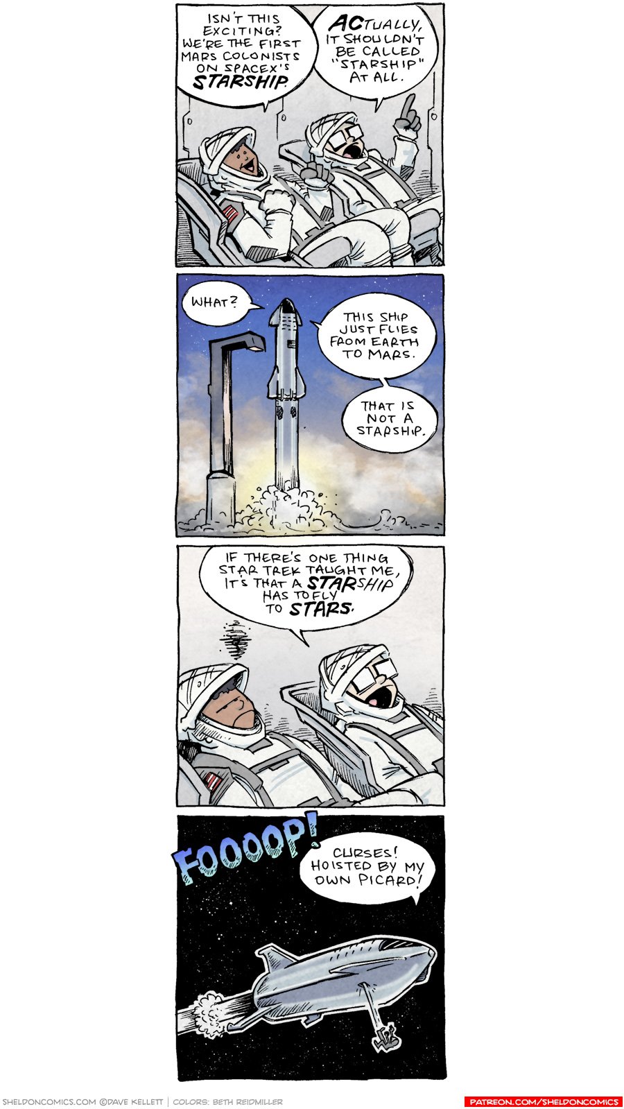 To Mars! - Sheldon® Comic Strip