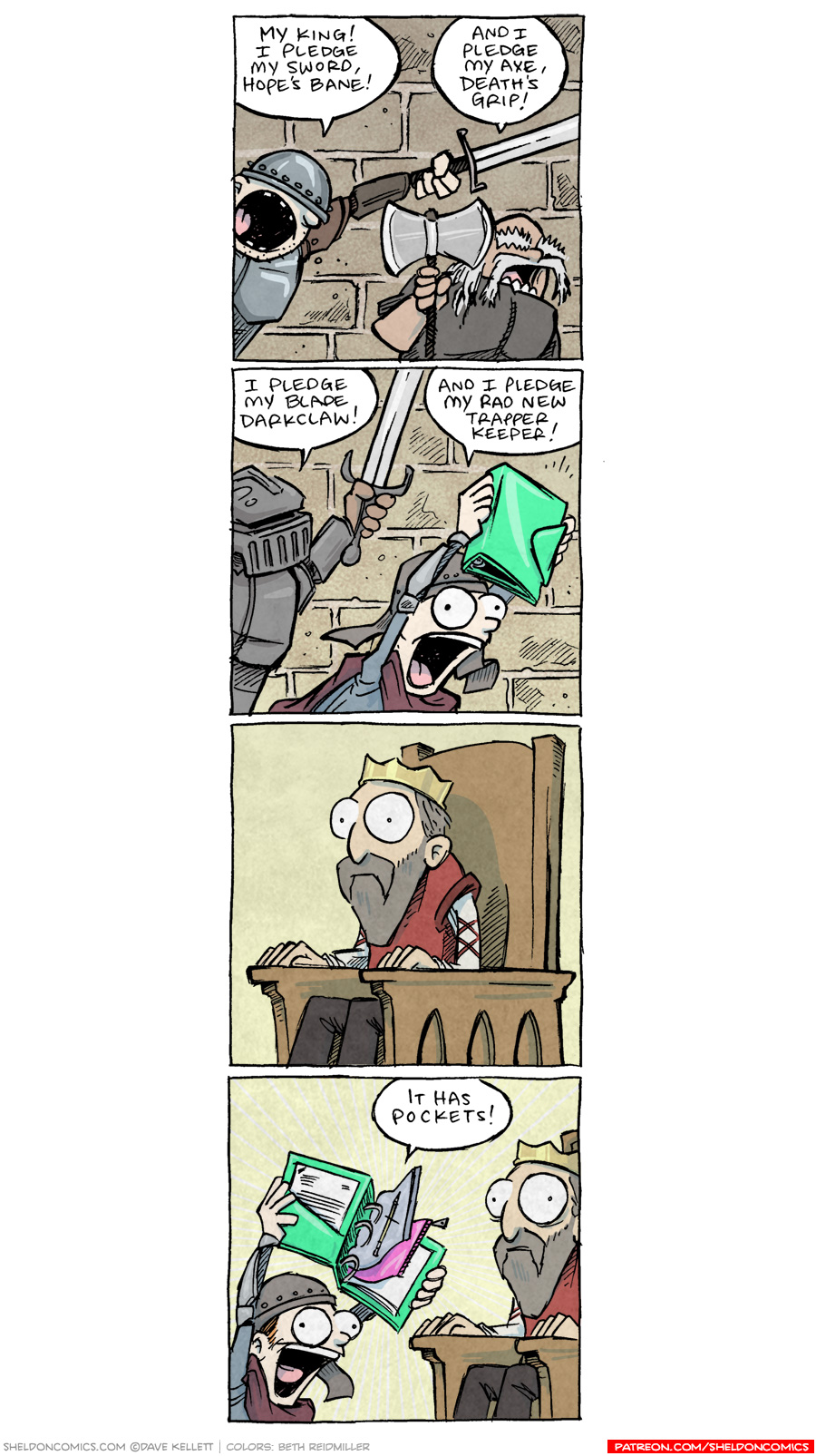 In Service to the King - Sheldon® Comic Strip