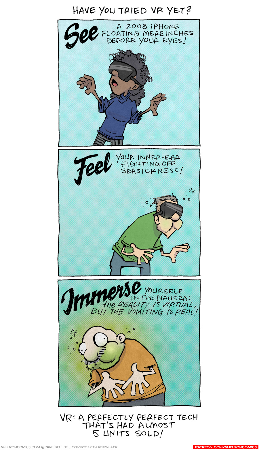 Have you tried VR yet? - Sheldon® Comic Strip