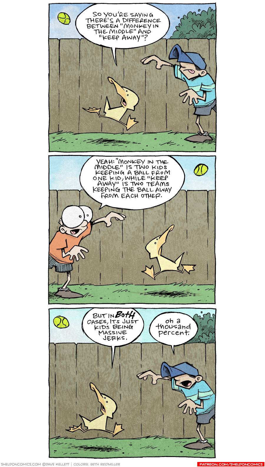 Keep Away - Sheldon® Comic Strip