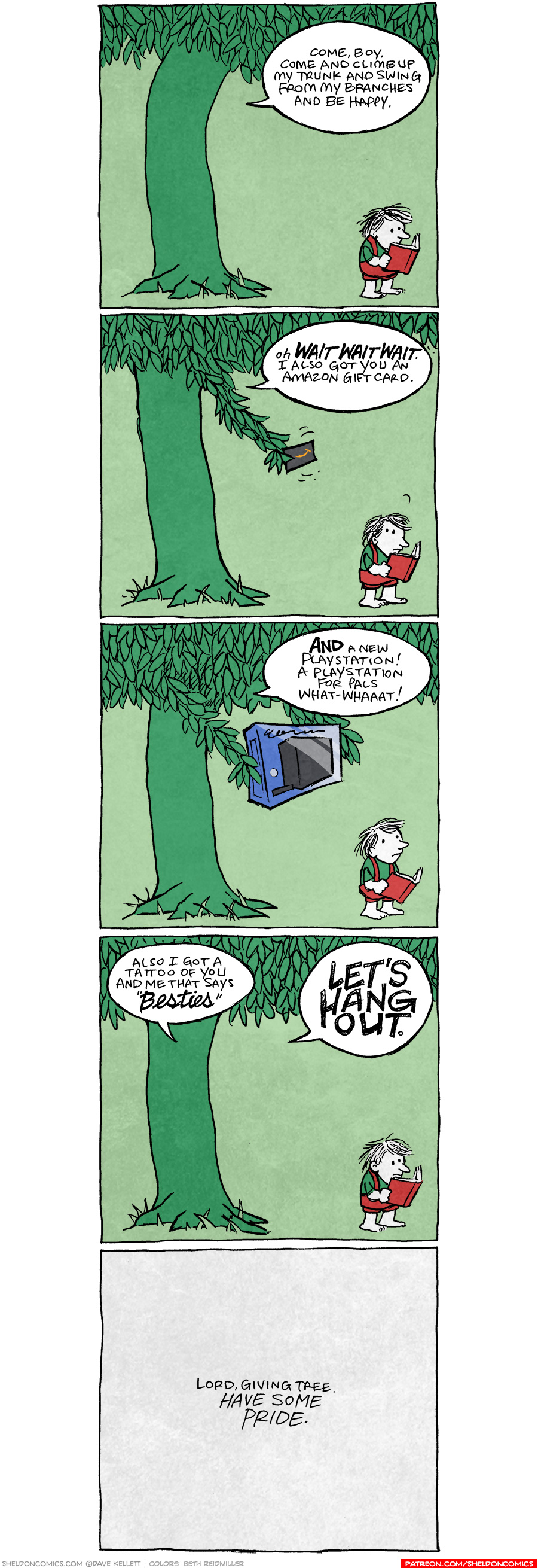 The Giving Tree - Sheldon® Comic Strip