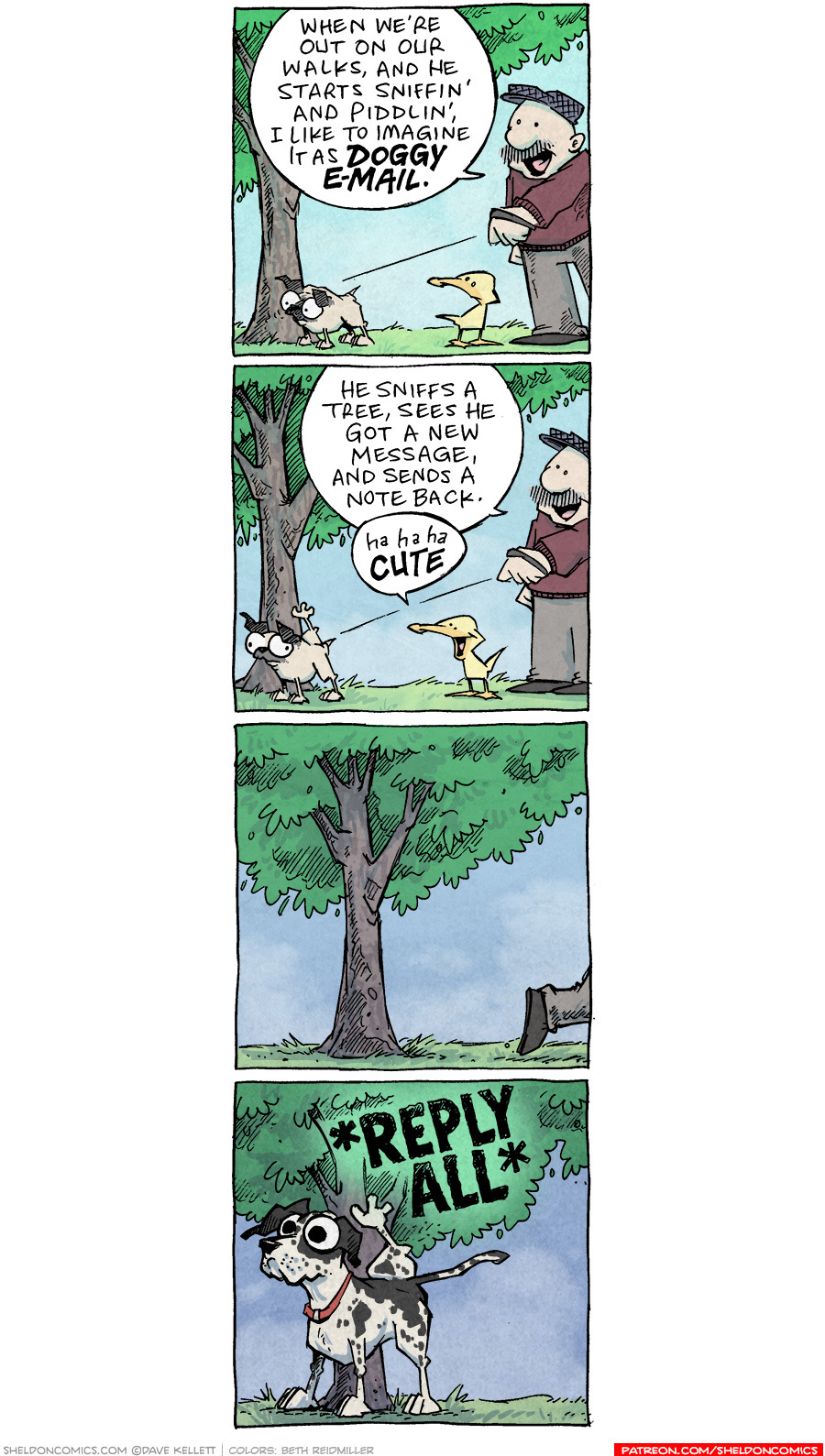 Dog E-Mail - Sheldon® Comic Strip