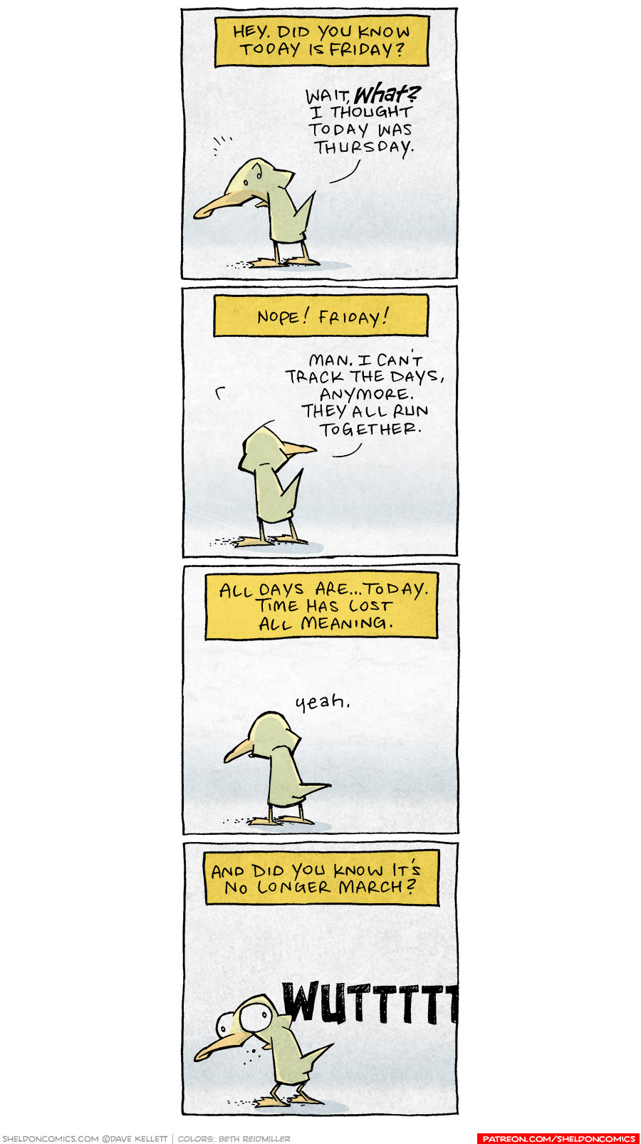 Did you know it's Friday? - Sheldon® Comic Strip